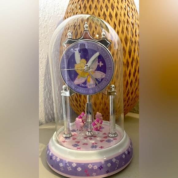 Other | Disneys Tinker Bell Porcelain Anniversary Glass Dome Mantle ...